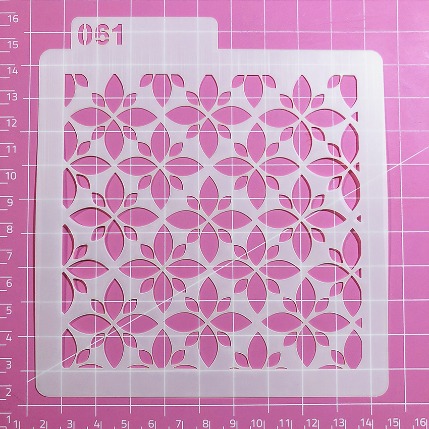 Stencil Patrón Pétalos - PauCakes Argentina