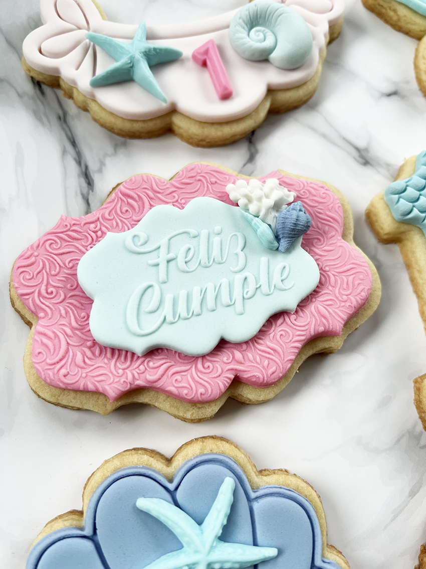 Stamp Relieve Textura Firuletes - PauCakes Argentina