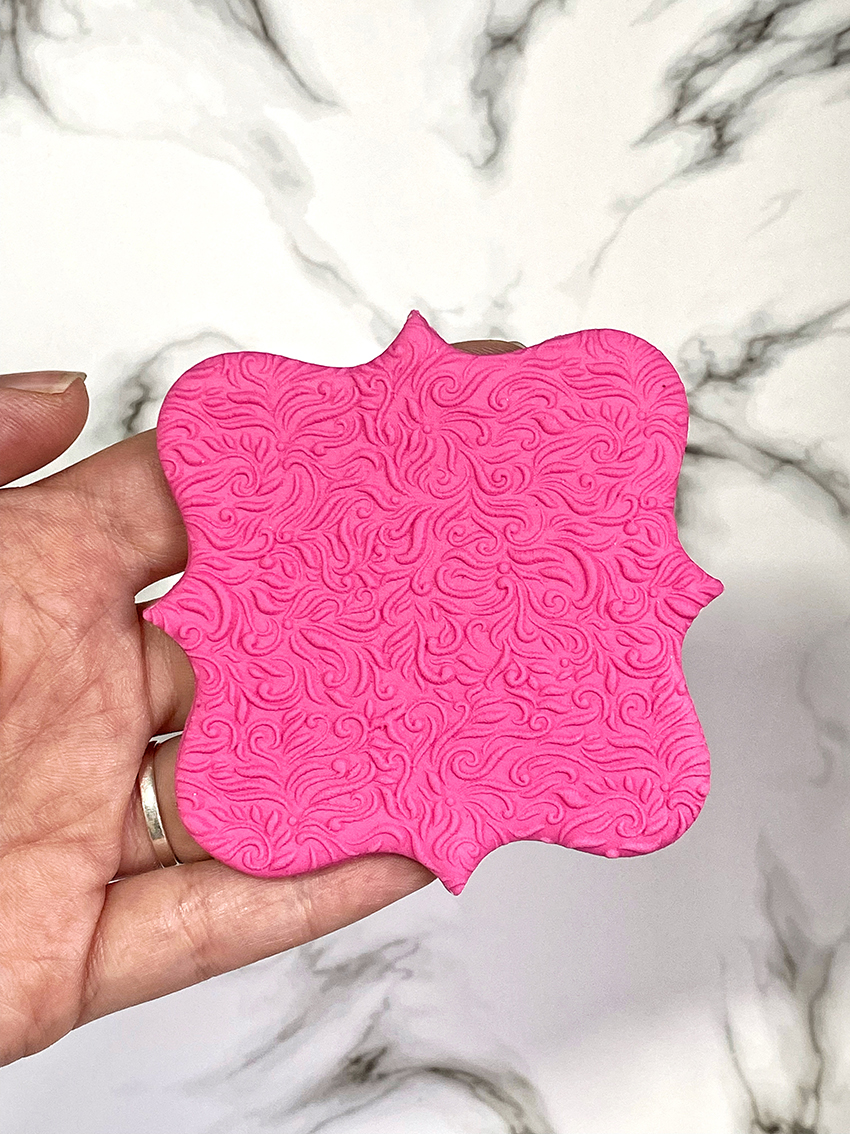 Stamp Relieve Textura Firuletes - PauCakes Argentina