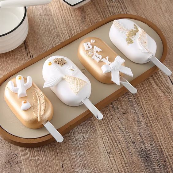 Palitos Sticks Espejo Plata x 25 unidades 7,5cm - PauCakes Argentina