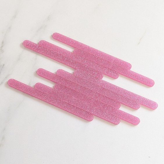 Palitos Sticks Glitter Rosa x 25 unidades 7,5cm – PauCakes Argentina