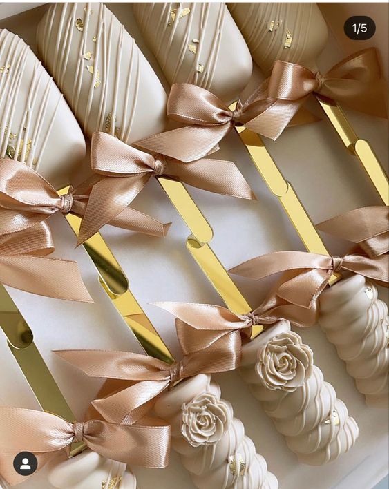 Palitos Sticks Espejo Oro x 25 unidades 7,5cm - PauCakes Argentina