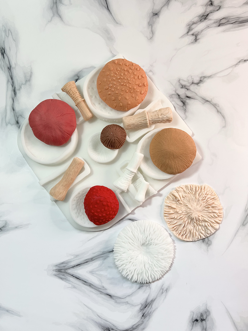 Molde de Silicona Hongos Grande – PauCakes Argentina